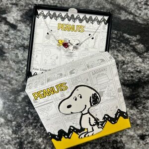 Peanuts | Jewelry | Peanuts Snoopy And Woodstock Silver Plated 8 Inch ...
